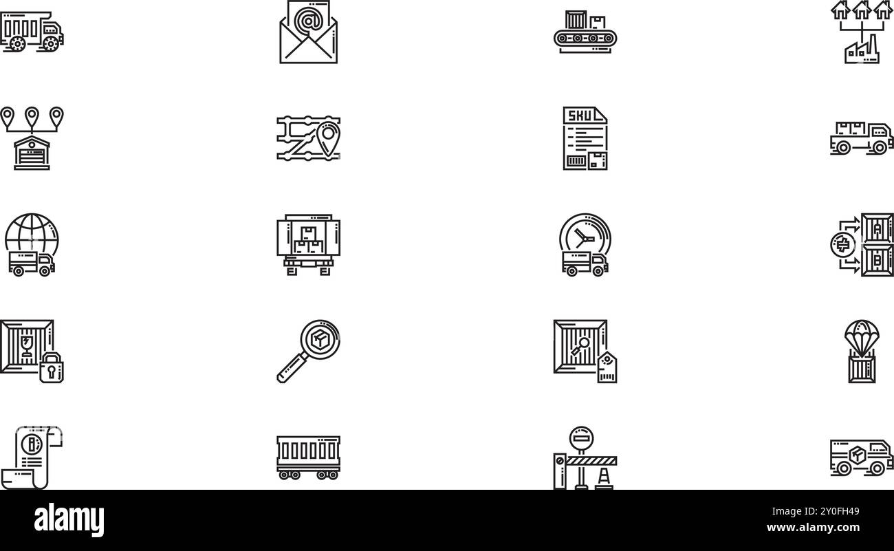 Logistics icons High-Quality Vector Icons Collection with Editable ...
