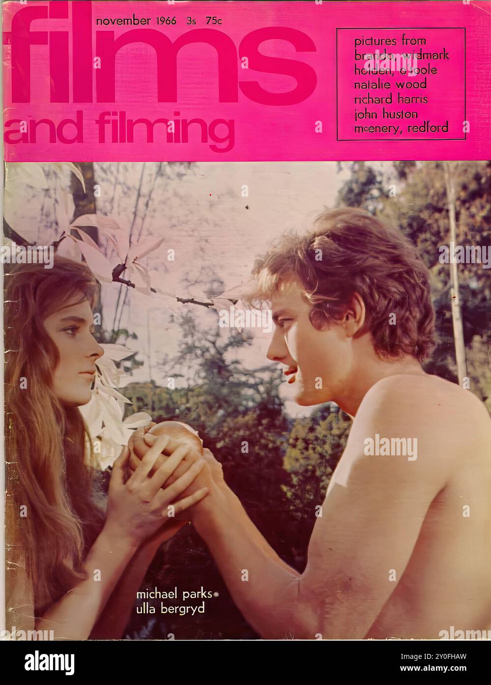 Films and Filming Nov 1966 - Vintage magazine cover - Photographer unknow - Text transcription ...
