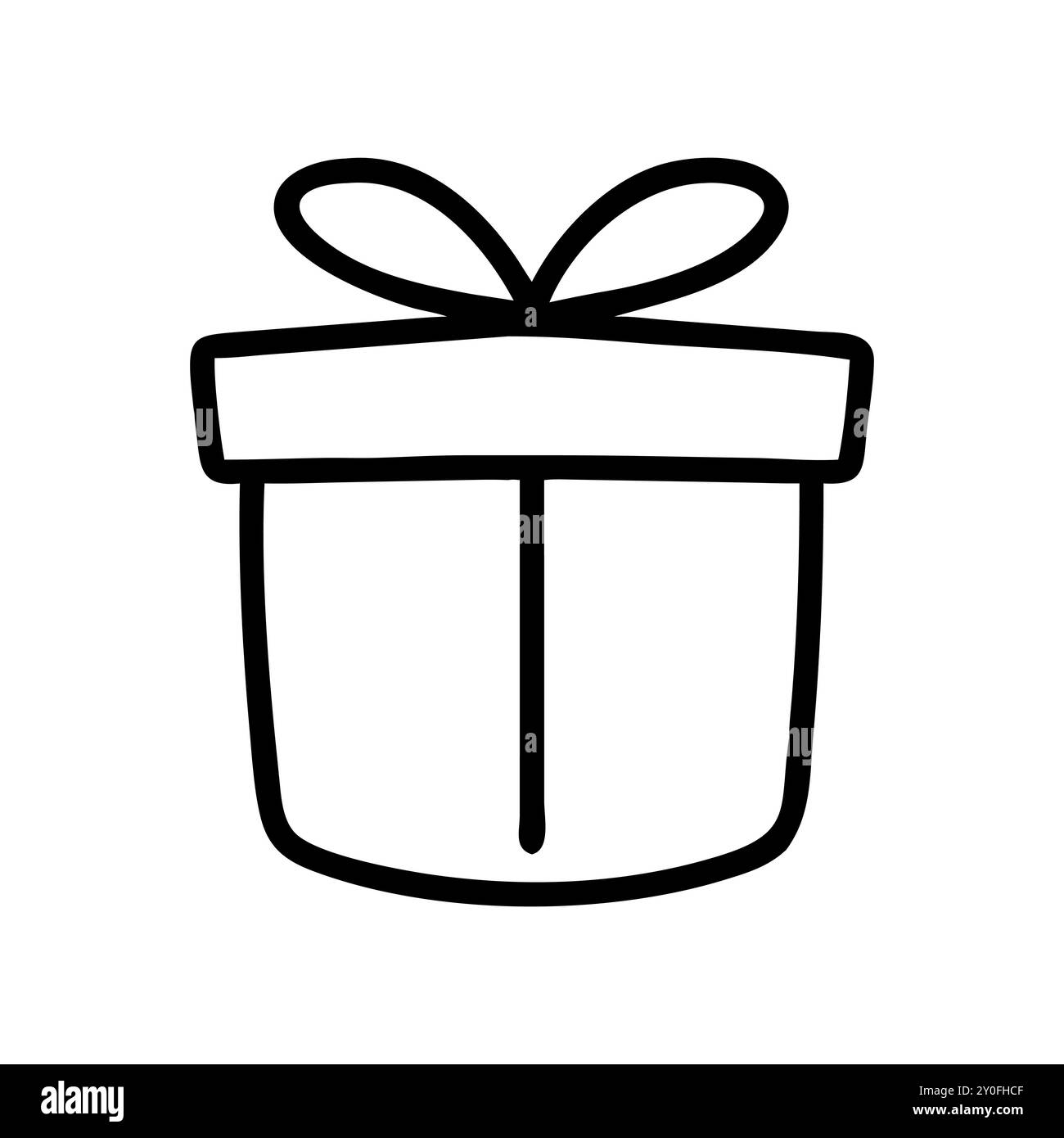 Gift wrapped box Black and White Stock Photos & Images - Alamy
