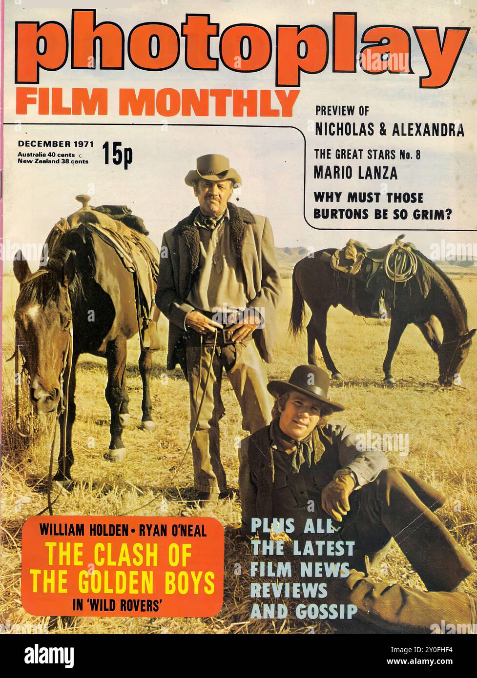Photoplay Film Monthly Dec 1971 - Vintage magazine cover - Photographer ...