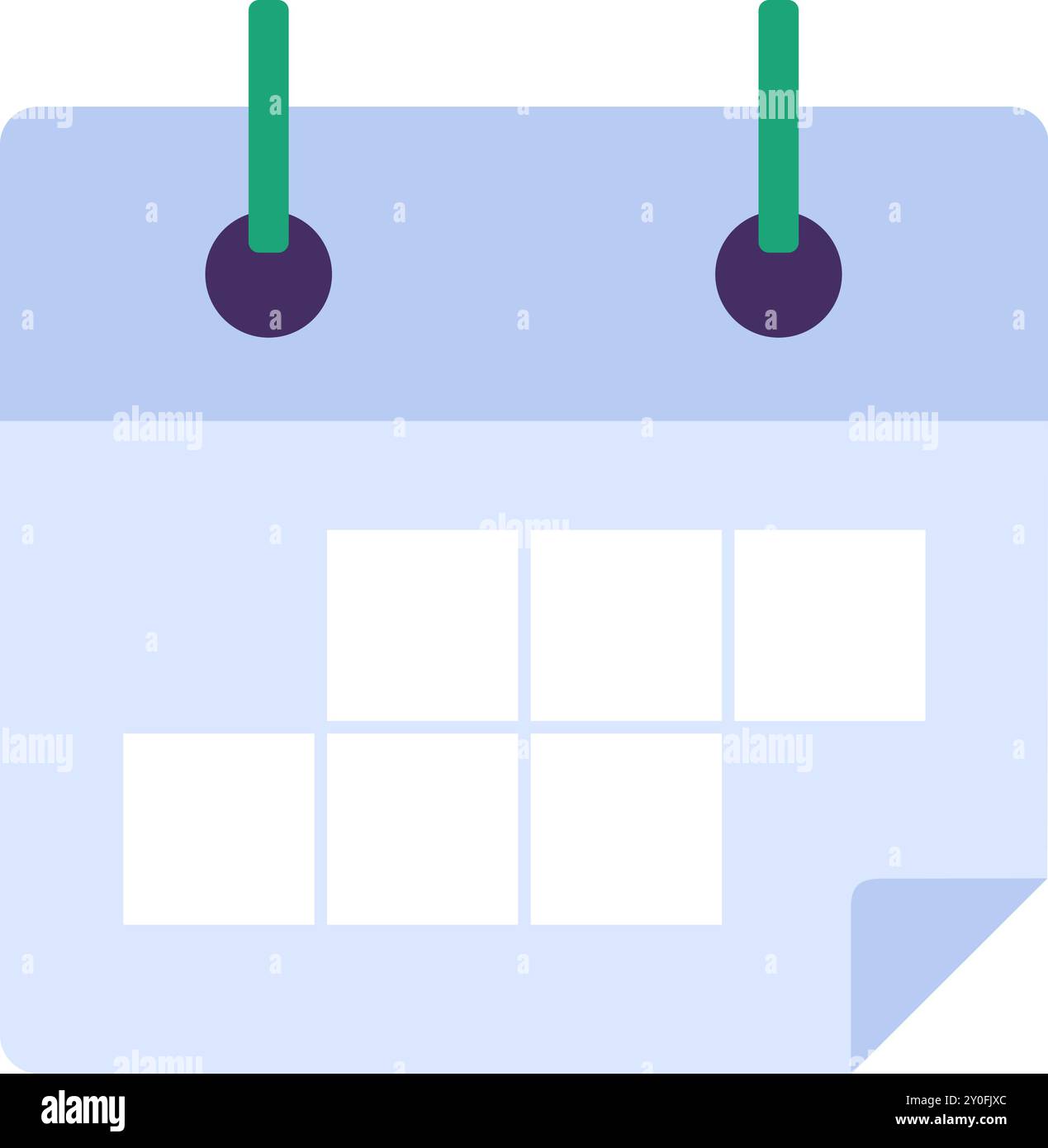 Vector calendar sheet in a colorful flat style. Control of time ...