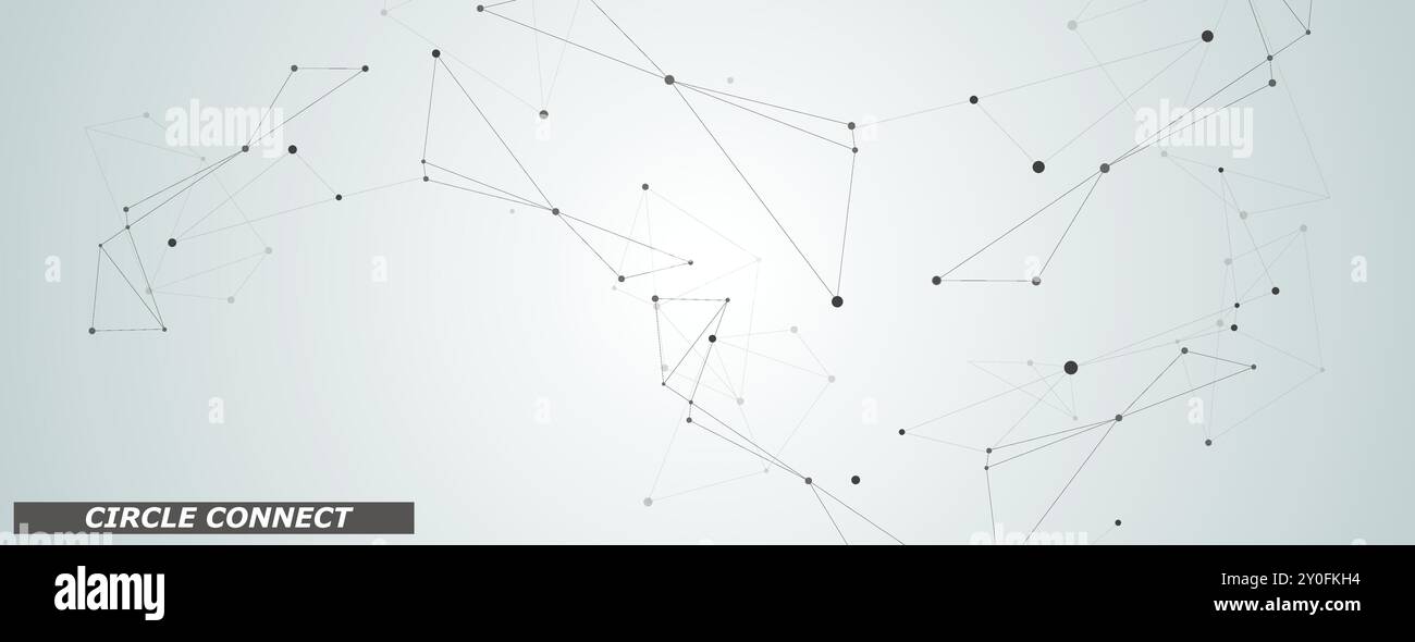 Connect background with line and dots. Technical network design Stock ...