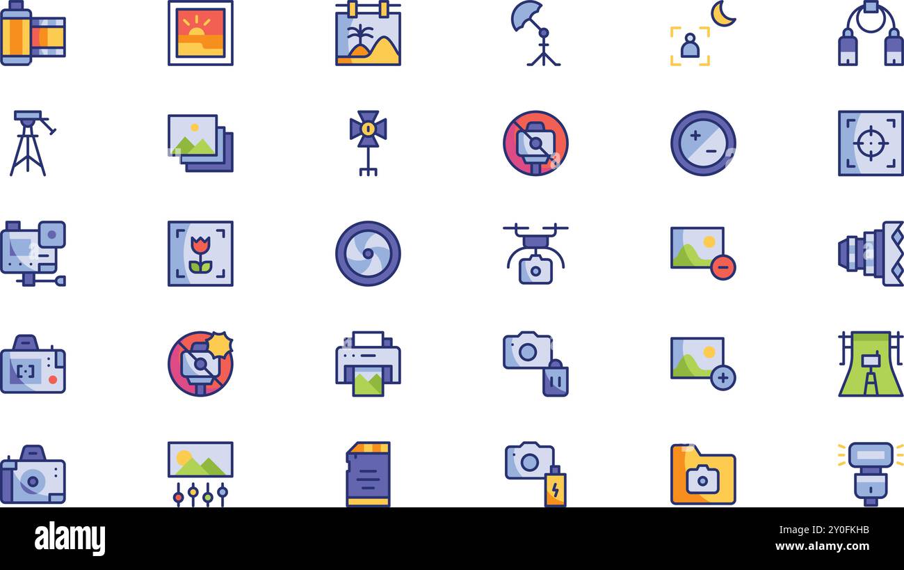 Photography icons High-Quality Vector Icons Collection with Editable ...