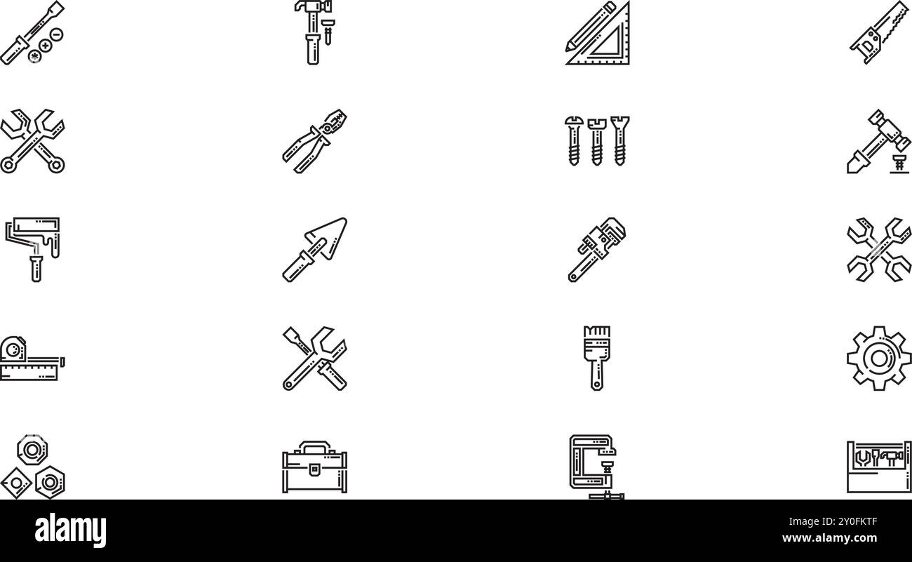 Toolbox icons High-Quality Vector Icons Collection with Editable Stroke. Ideal for Professional ...