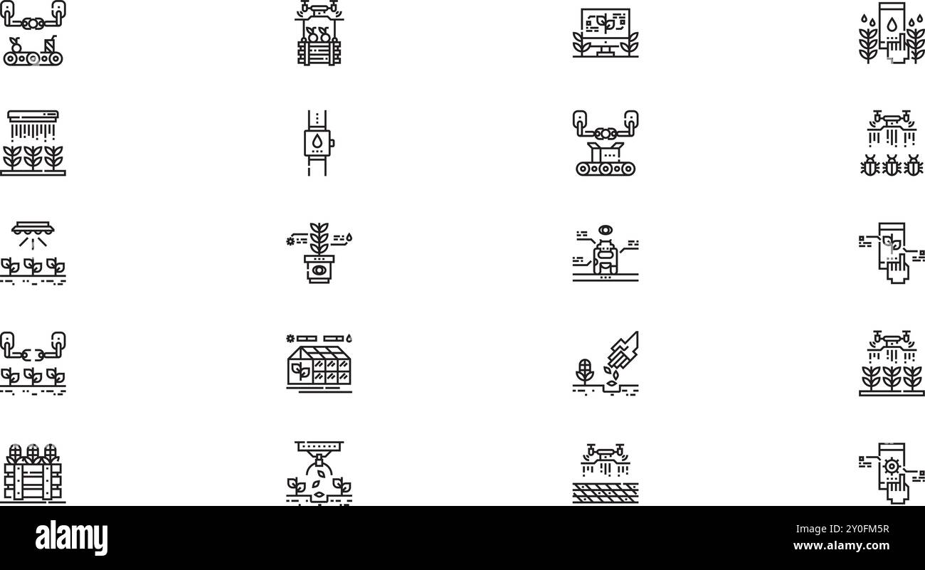 Smart farm icons High-Quality Vector Icons Collection with Editable ...