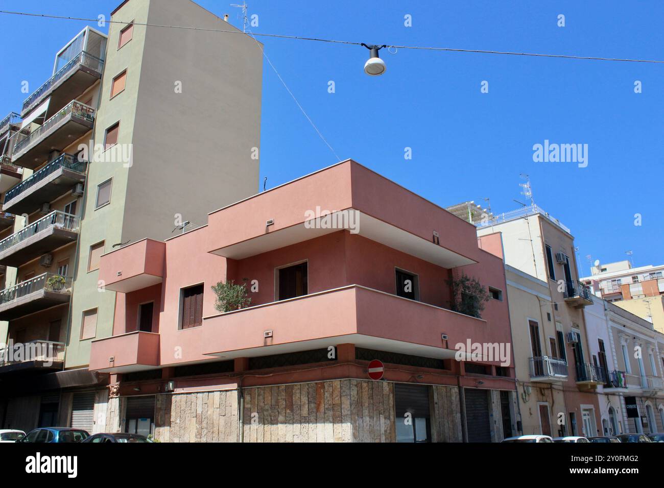 a modern housing apartment with olive trees in monopoly italy Stock ...