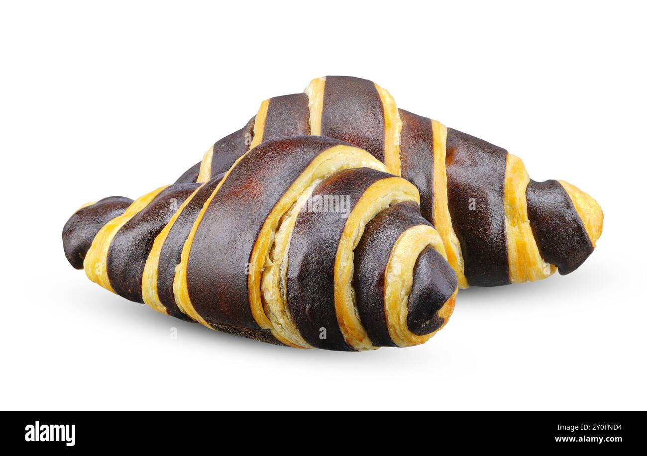 Tasty Croissant with chocolated isolated on transparent background. PNG ...