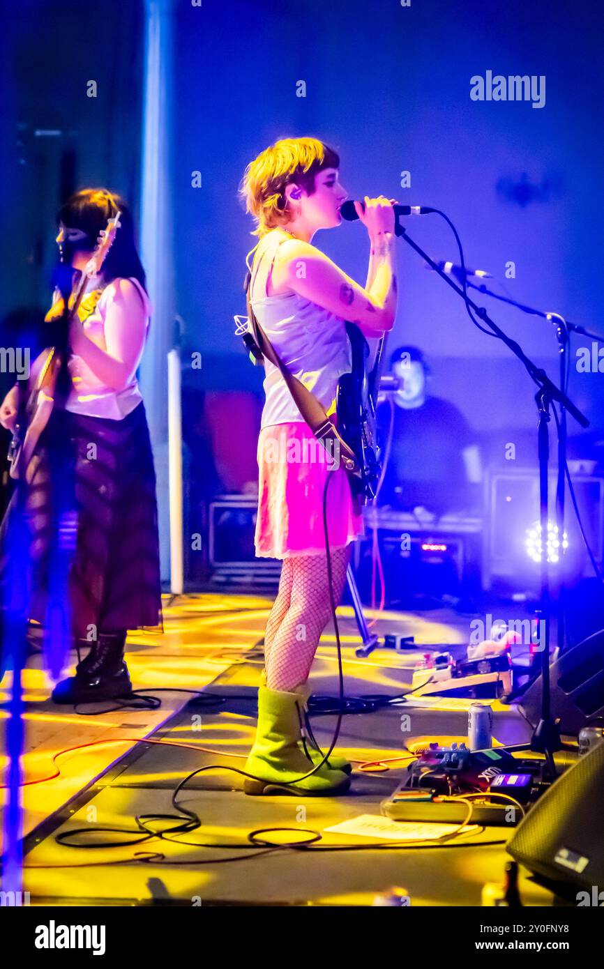 Edinburgh, Scotland. Sun 1 September 2024. The band NewDad performing ...