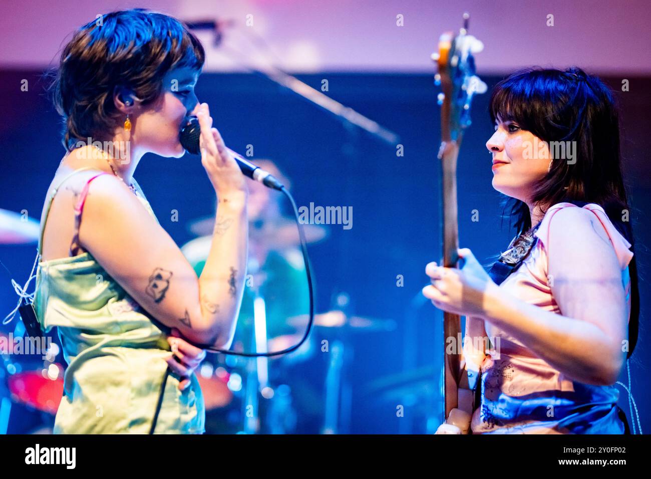 Edinburgh, Scotland. Sun 1 September 2024. The band NewDad performing ...