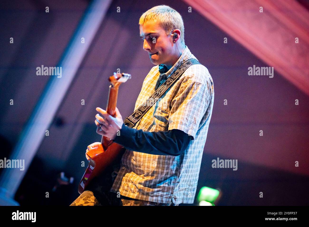 Edinburgh, Scotland. Sun 1 September 2024. The band NewDad performing ...