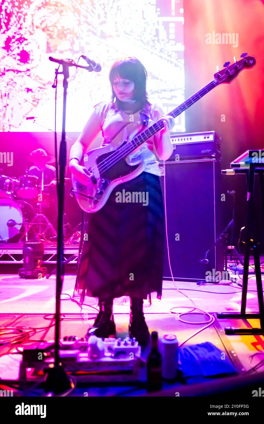 Edinburgh, Scotland. Sun 1 September 2024. The band NewDad performing ...