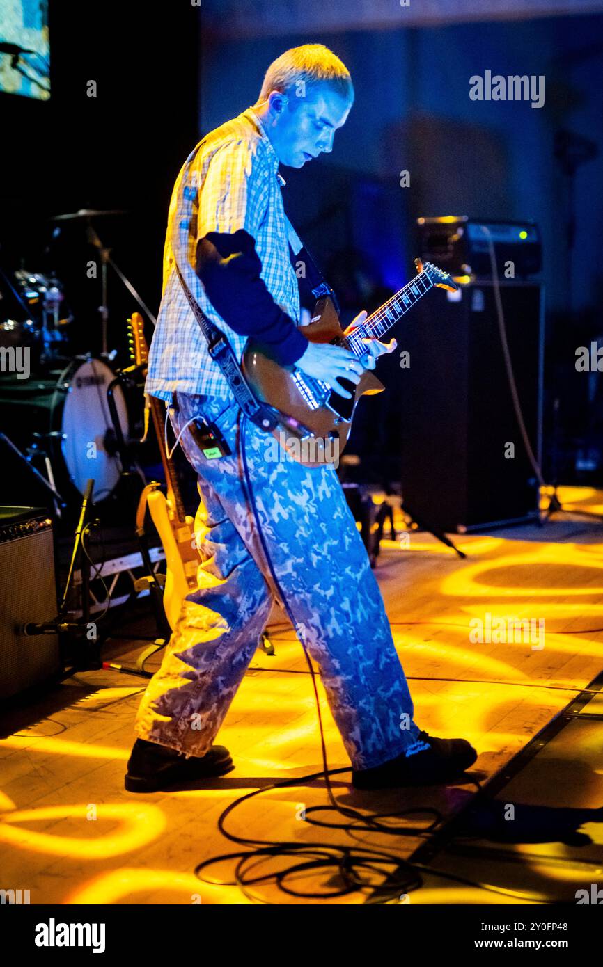 Edinburgh, Scotland. Sun 1 September 2024. The band NewDad performing ...