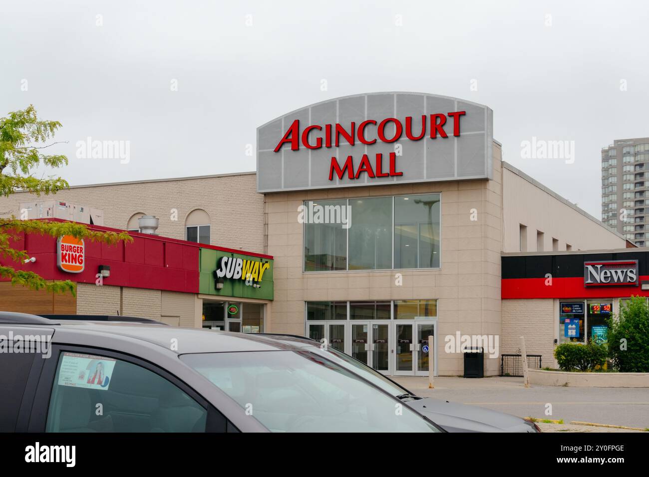 Exterior view of Agincourt Mall, located at Kennedy Road and Sheppard ...