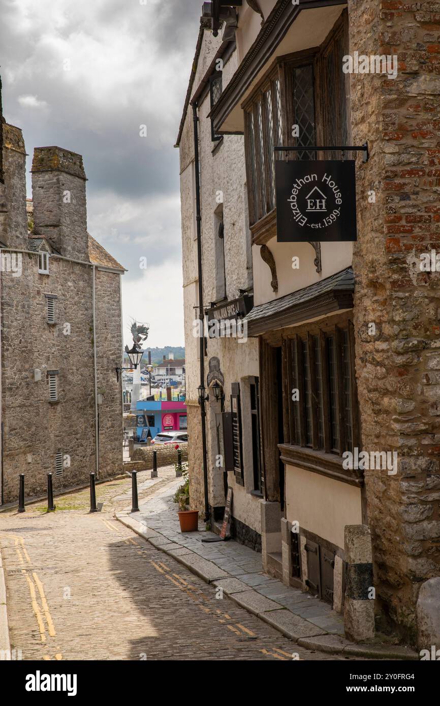 UK, England, Devon, Plymouth, Barbican, New Street, Elizabethan House ...