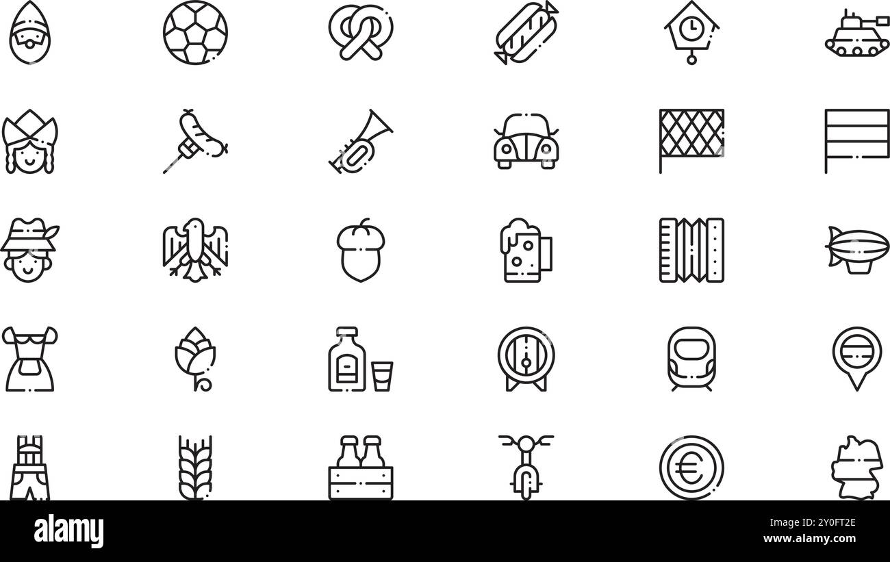 Germany icons High-Quality Vector Icons Collection with Editable Stroke ...
