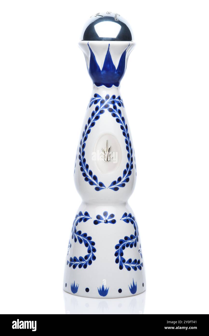 IRVINE, CALIFORNIA - 1 SEPT 2024: A bottle of Clase Azul Tequila ...
