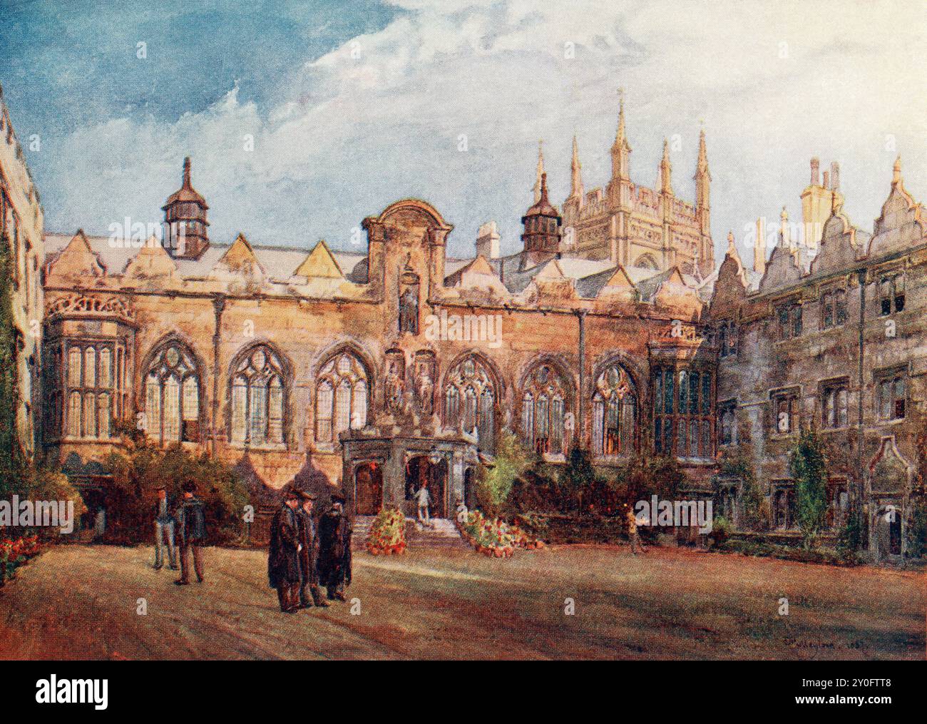 Oriel College, University of Oxford, Oxford, England. From the book ...