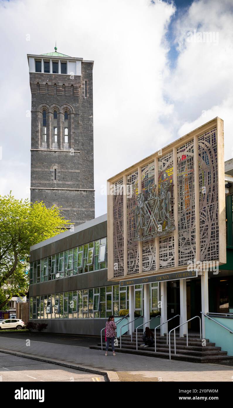 UK, England, Devon, Plymouth, Armada Way, Crown and County Court ...