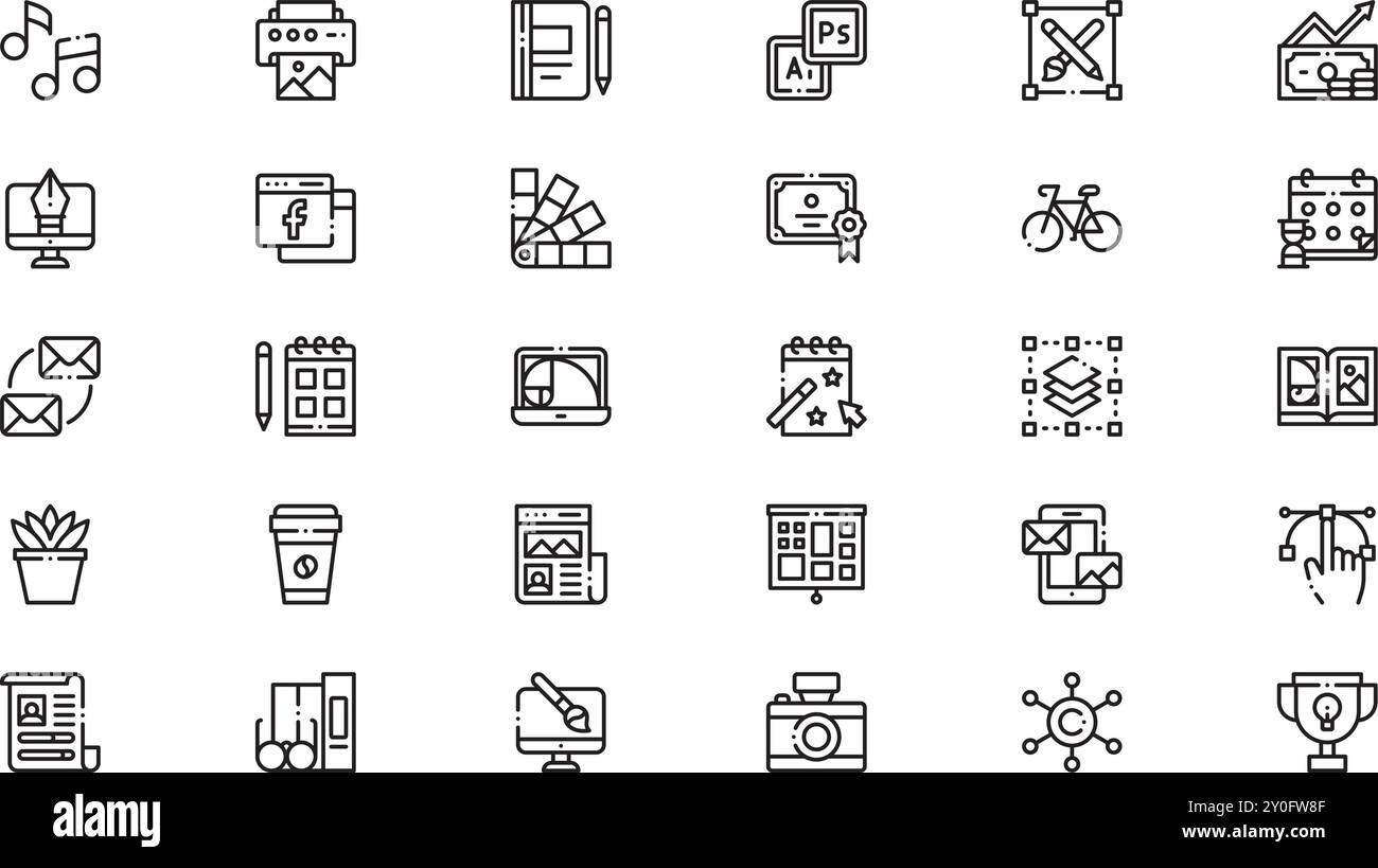 Graphic designer icons High-Quality Vector Icons Collection with ...