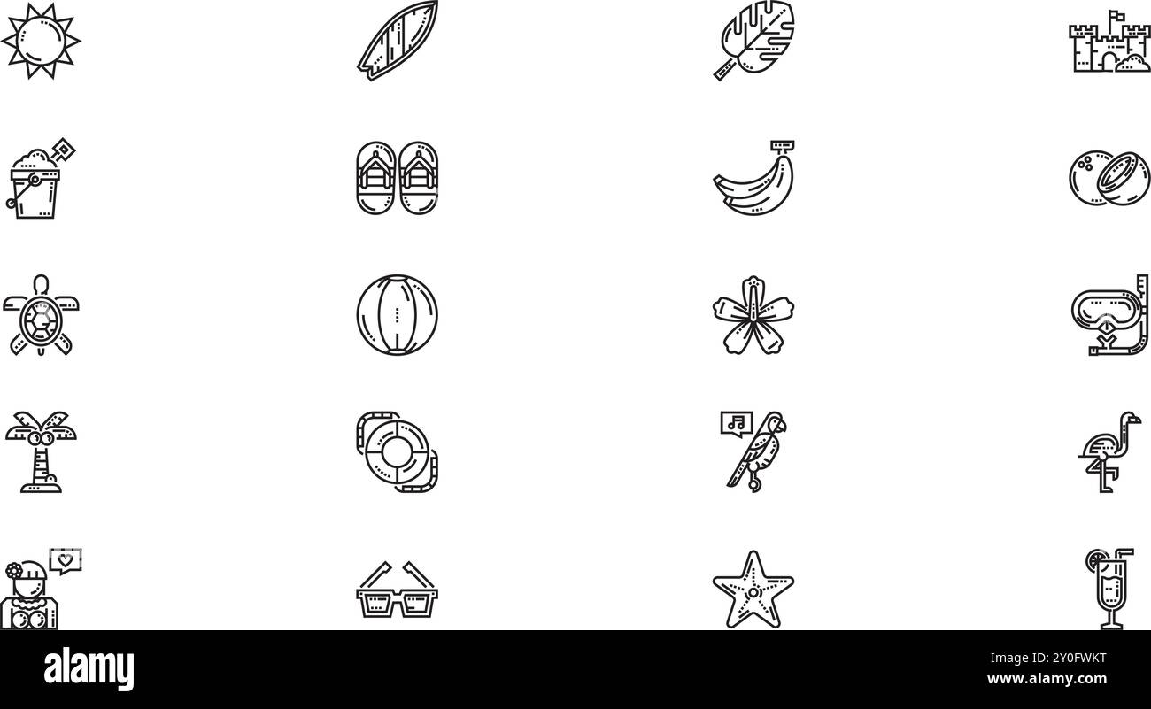 Tropical icons High-Quality Vector Icons Collection with Editable ...