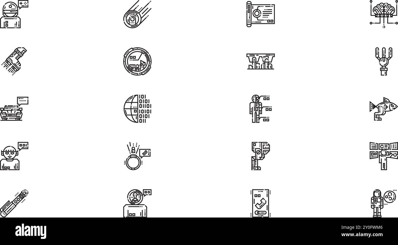 Science fiction icons High-Quality Vector Icons Collection with ...