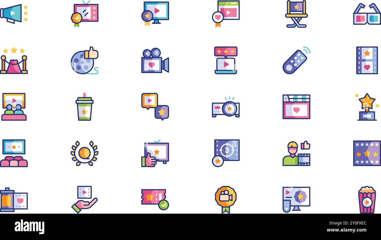 Film and tv award Stock Vector Images - Alamy