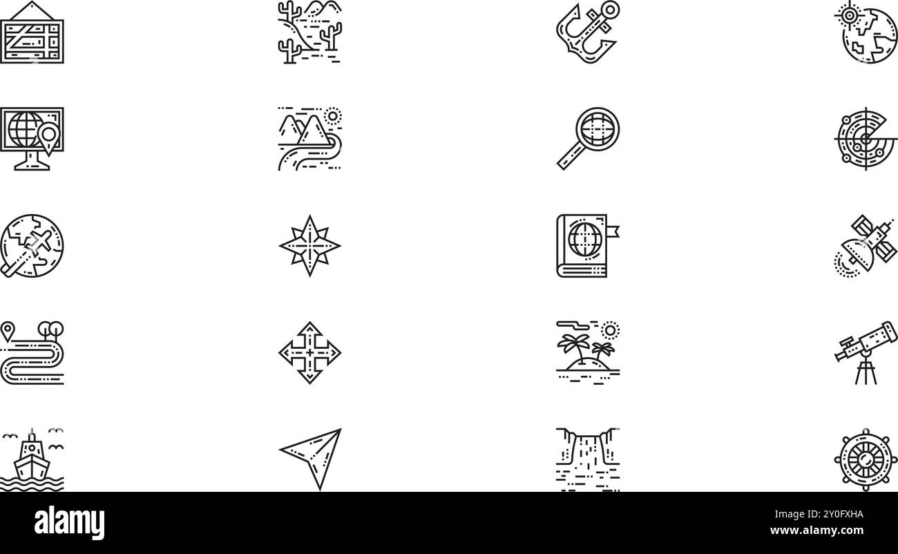 Geography icons High-Quality Vector Icons Collection with Editable ...