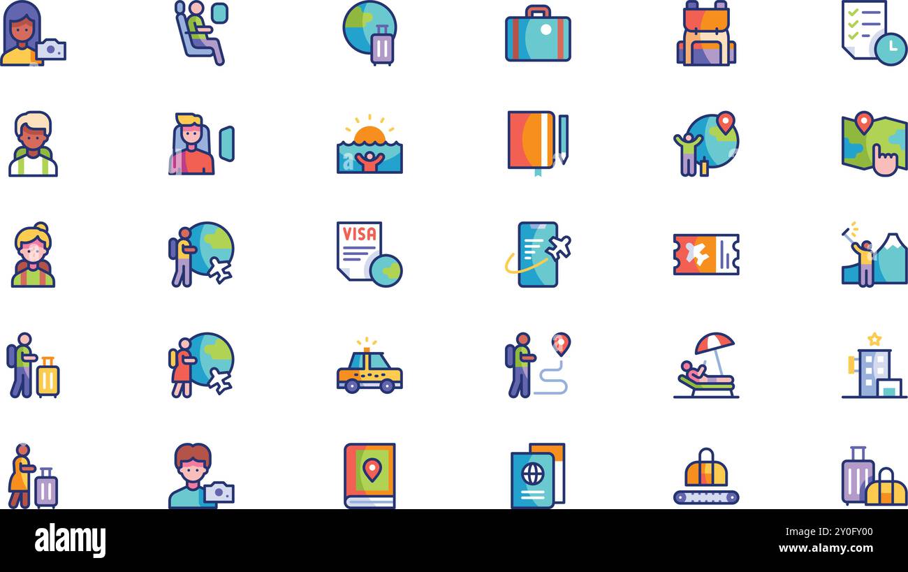 Solo traveller Stock Vector Images - Alamy