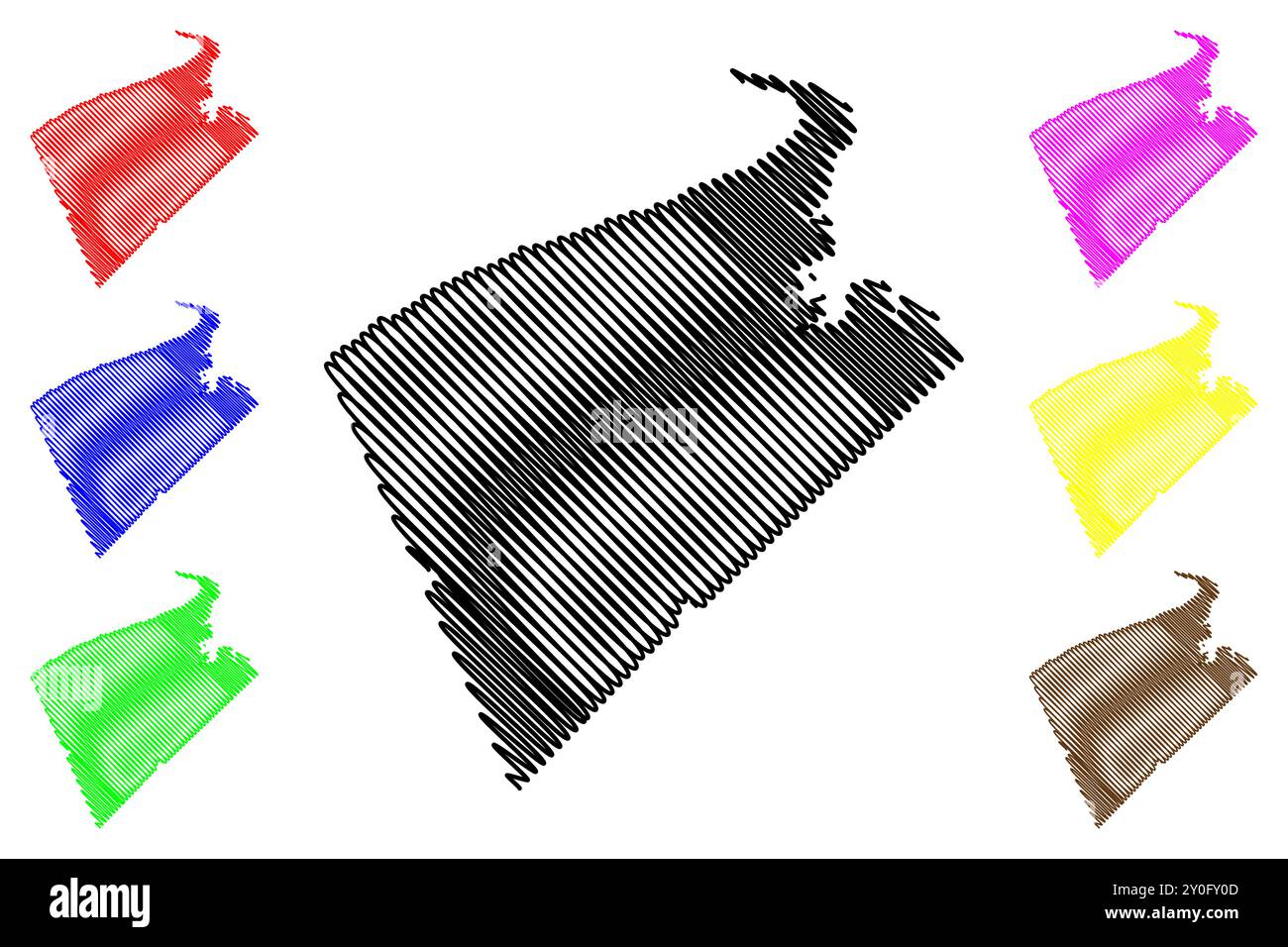 Kings County (Canada, Nova Scotia Province, North America) map vector ...