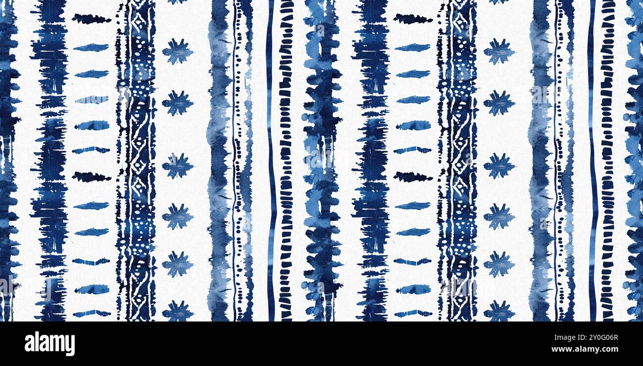 Modern blue white irregular beach stripe border for summer doodle ...