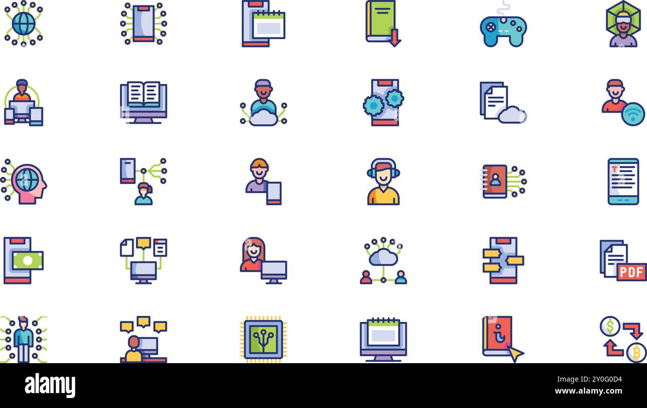 Digital native icon pack High-Quality Vector Icons Collection with ...