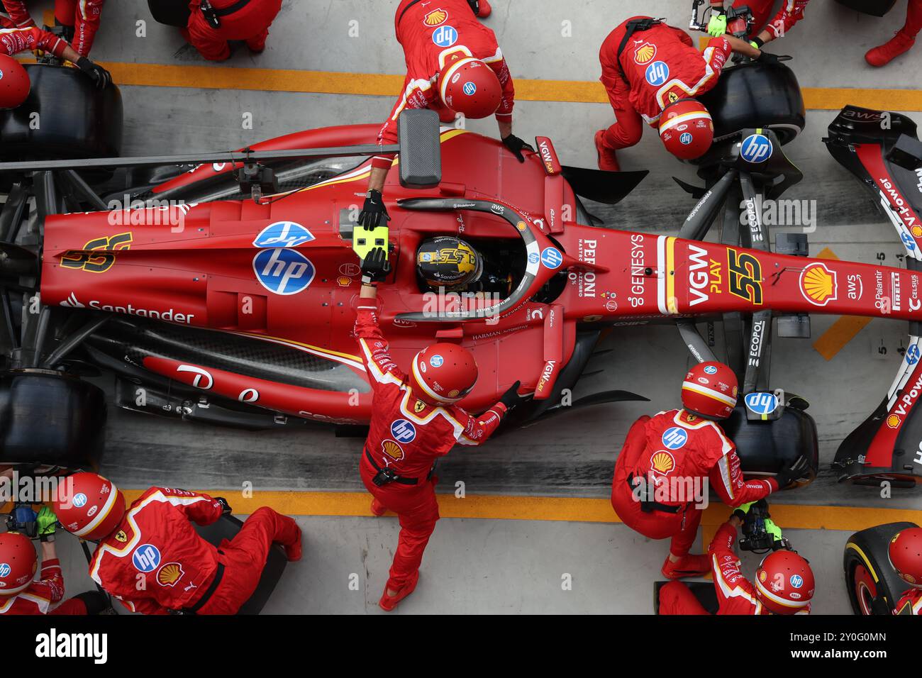 F1 pit stop 2024 ferrari hi-res stock photography and images - Alamy