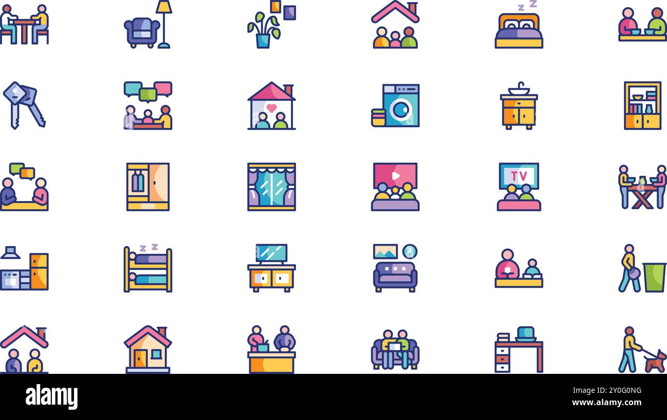 Living together icon pack High-Quality Vector Icons Collection with ...