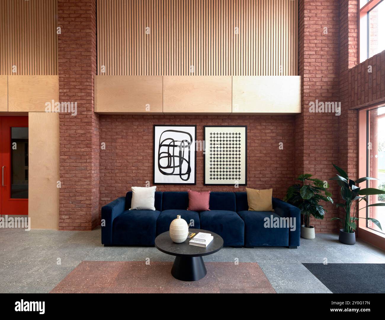 Lounge in ground floor foyer. Osier Way, London, United Kingdom ...