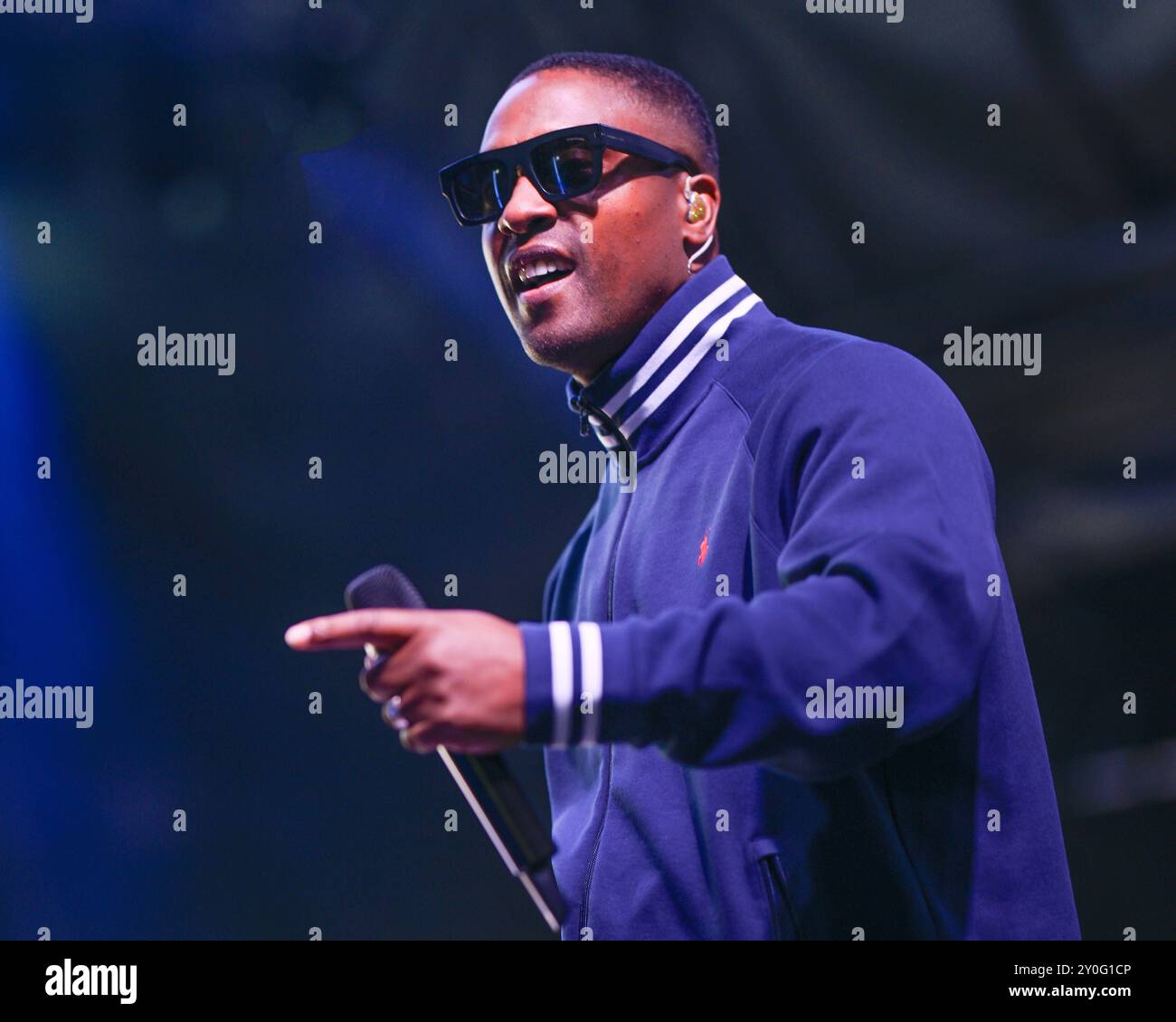 Derby, United Kingdom 31st August 2024. 90s Pop Band “Blue” performance ...