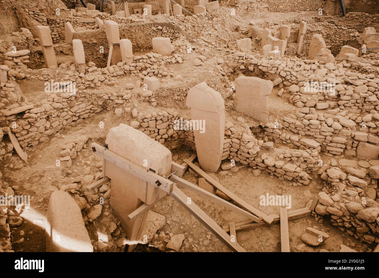 Gobekli Tepe neolithic archaeological site dating from 10 millennium BC ...