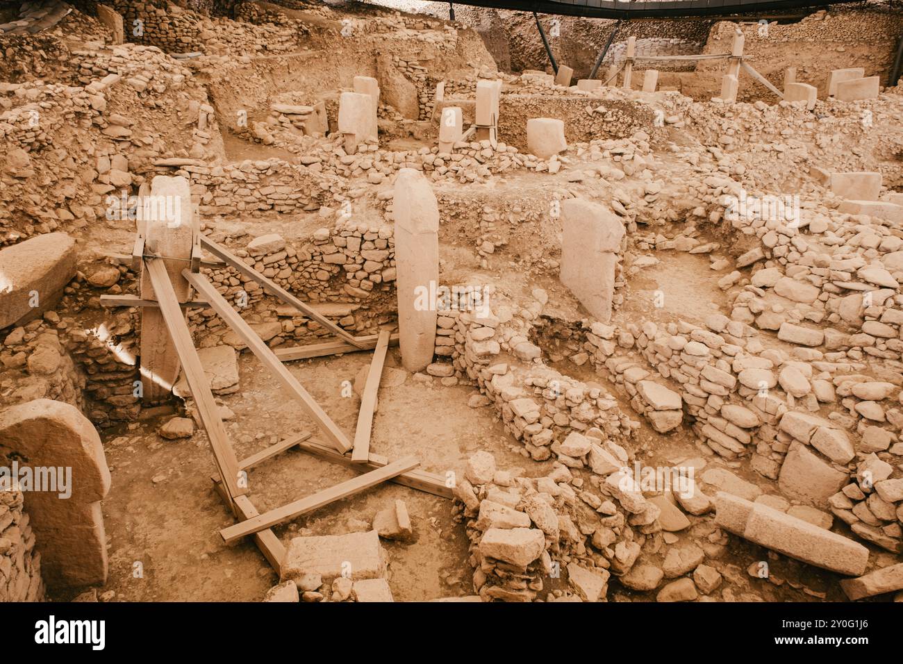 Gobekli Tepe neolithic archaeological site dating from 10 millennium BC ...