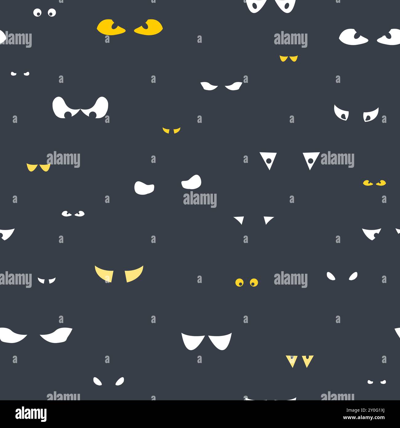 Scary eyes background. Spooky monster eyes in the dark - seamless ...