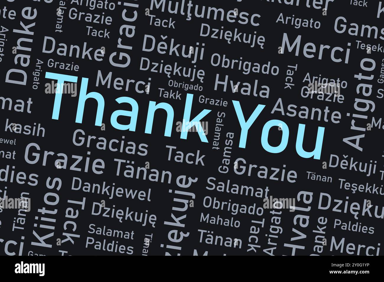 Thank you languages colorful concept collage. Thank you phrase ...