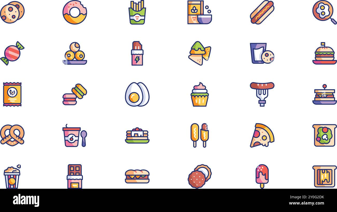Classic snacks icon pack High-Quality Vector Icons Collection with ...
