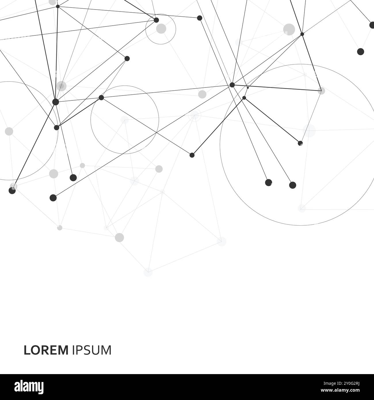 Abstract background with connecting dots and lines. Vector illustration ...