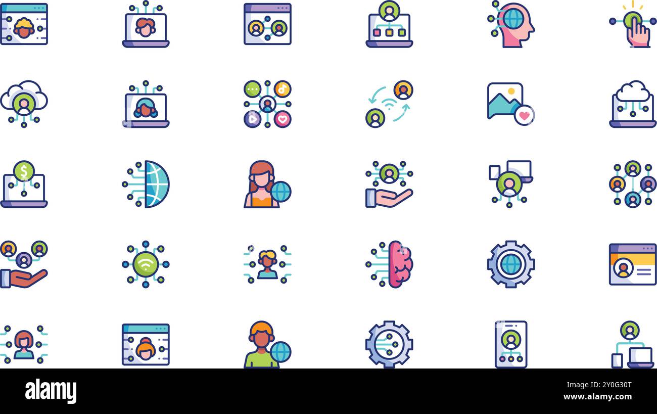 Digital native icon pack High-Quality Vector Icons Collection with ...