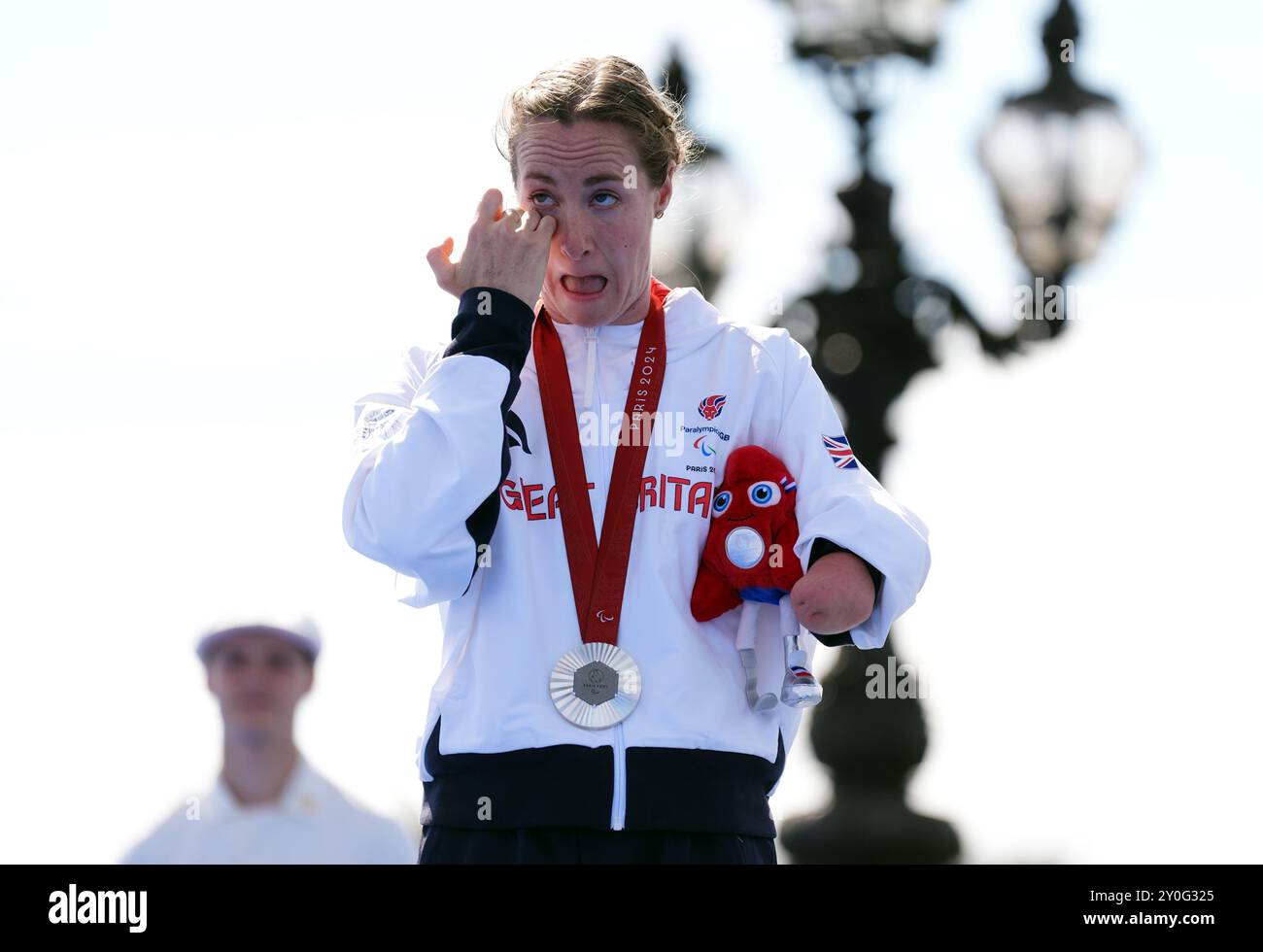 Great Britain's Claire Cashmore with her silver medal following the ...