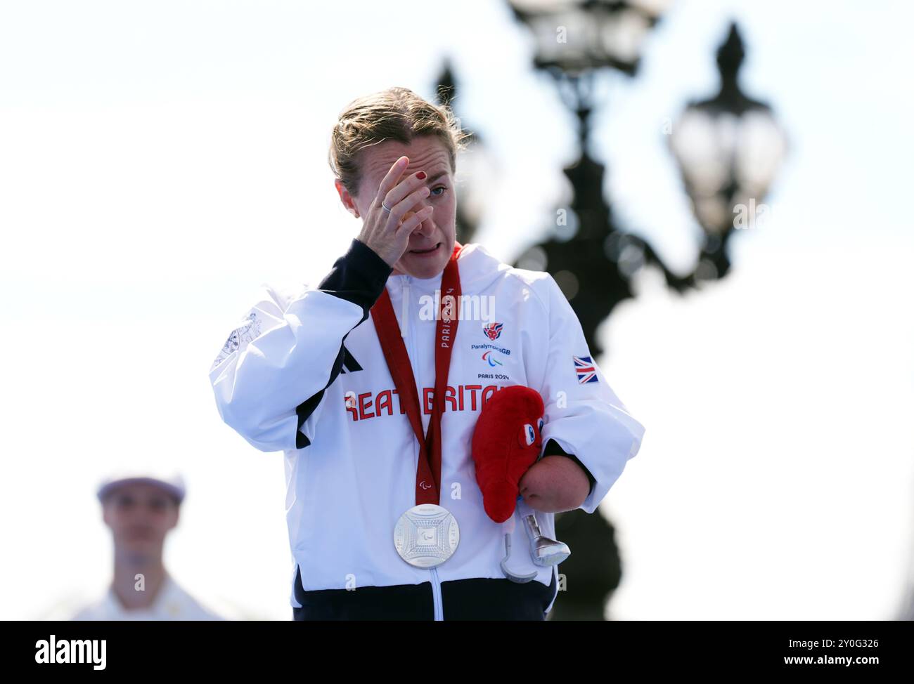 Great Britain's Claire Cashmore with her silver medal following the ...