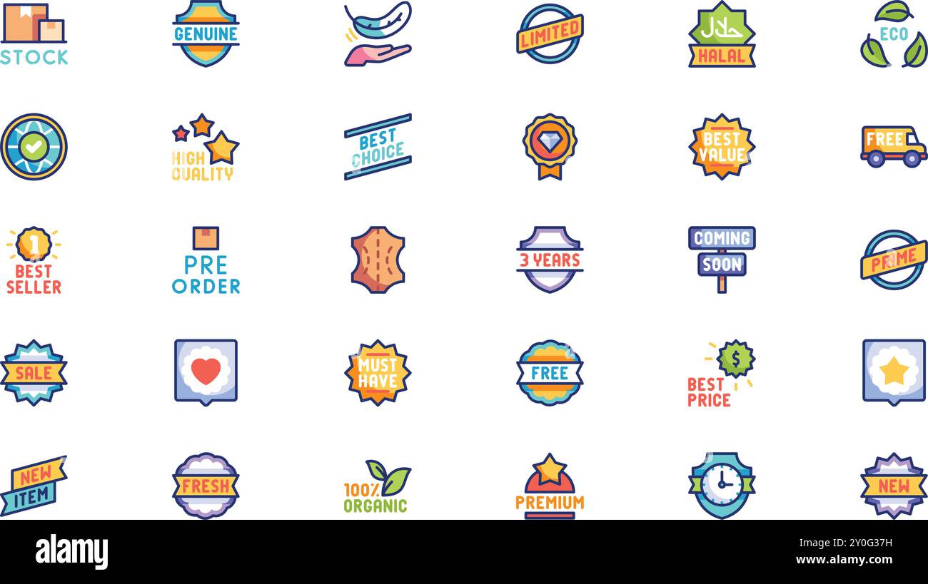 Product features icons High-Quality Vector Icons Collection with ...