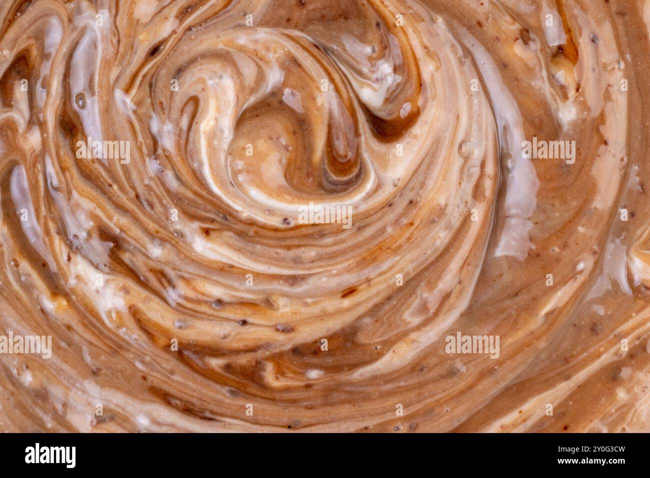 Milk sweet yogurt with bifidobacteria and chocolate addition, delicious ...