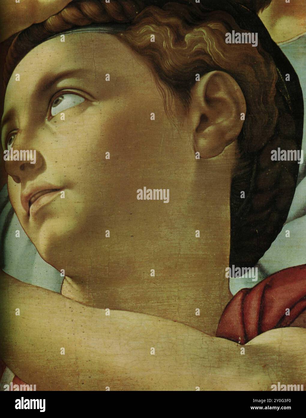 Michelangelo - Doni Tondo or Doni Madonna - Holy Family with child ...