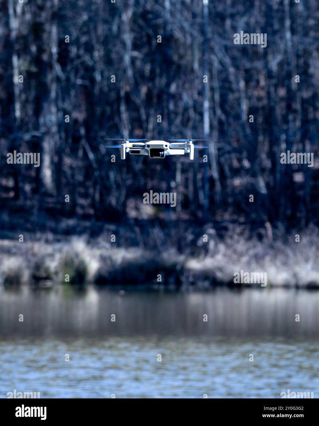 Drone hovering in front hi-res stock photography and images - Alamy