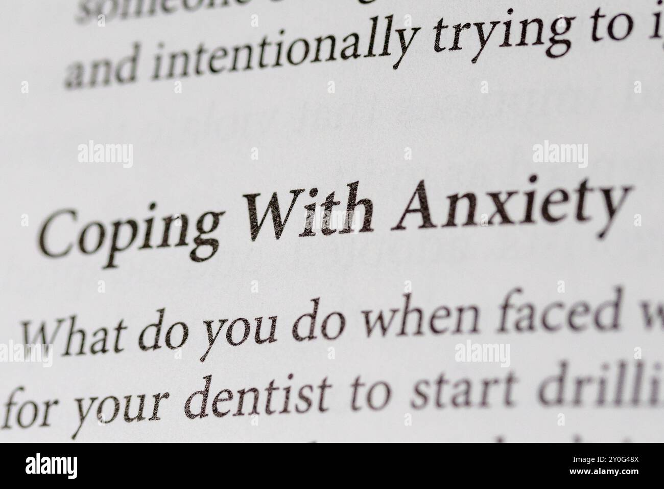 Anxiety coping methods hi-res stock photography and images - Alamy