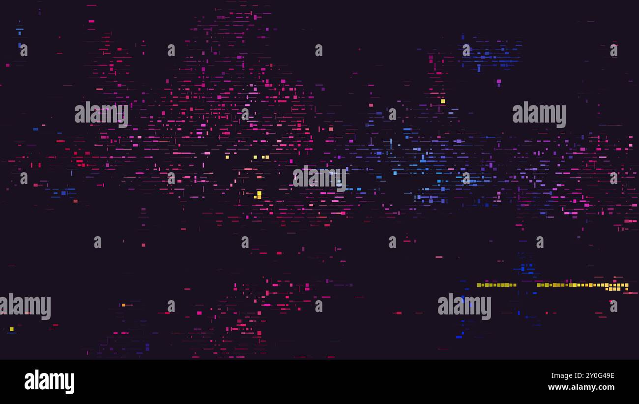 Digital glitch overlay effect computer hi-res stock photography and images - Alamy